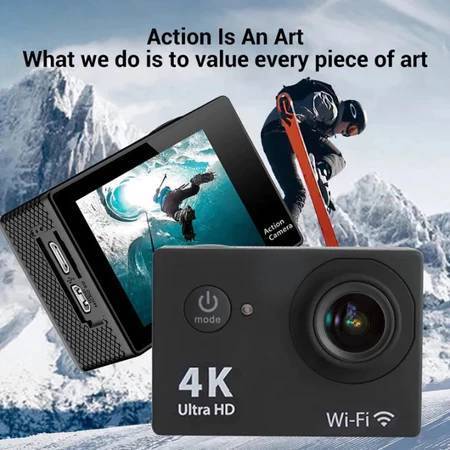 Action Camera 4K HD 2.0 Underwater Video Recording Wifi Anti-Shake ...