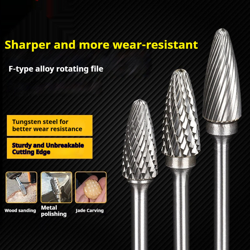 Carbide Rotary File Grinding Drill Bit Electric Deburring Tungsten ...