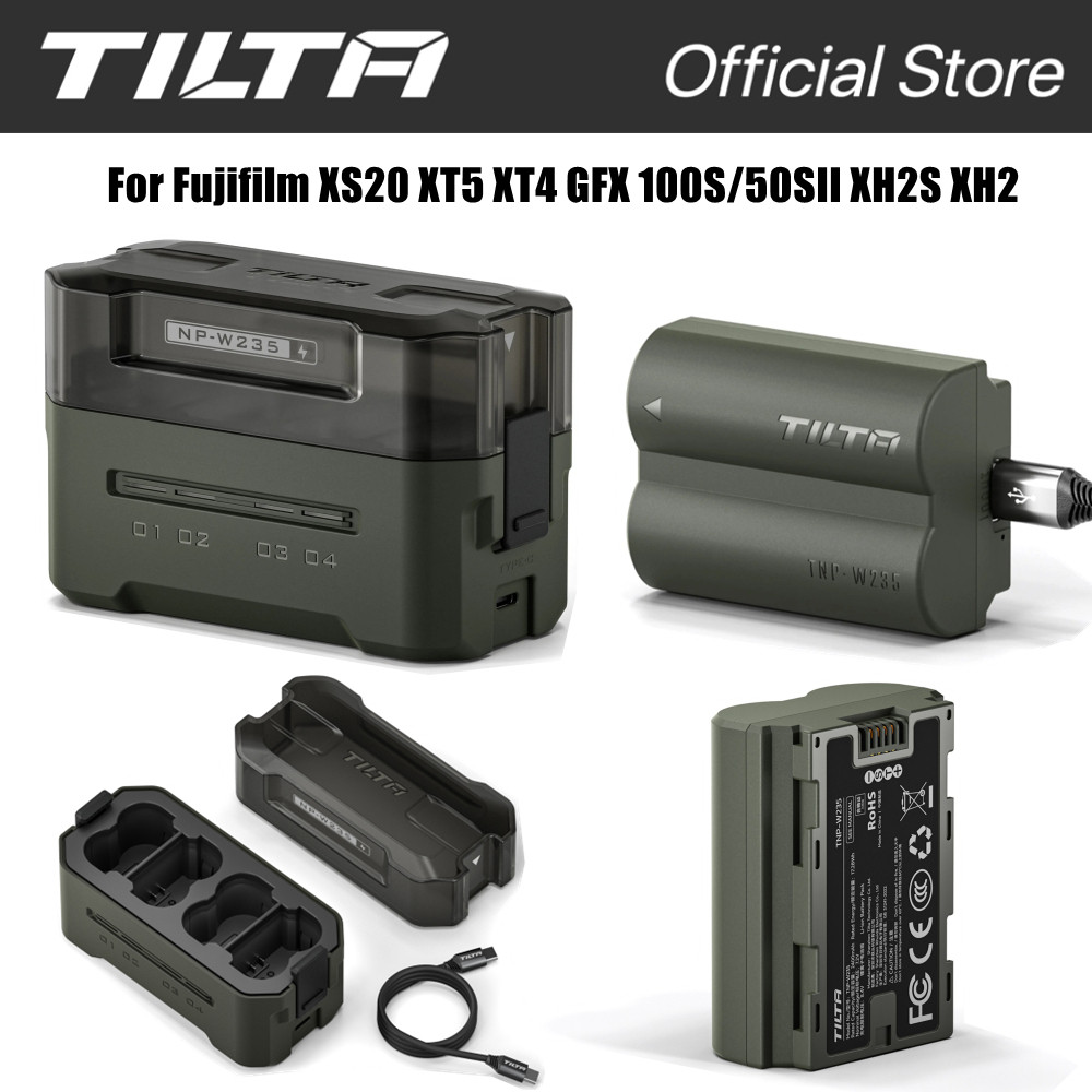 TILTA NPW235 Camera Battery Charger Case Set 4 Channel 2400mAh Camera ...