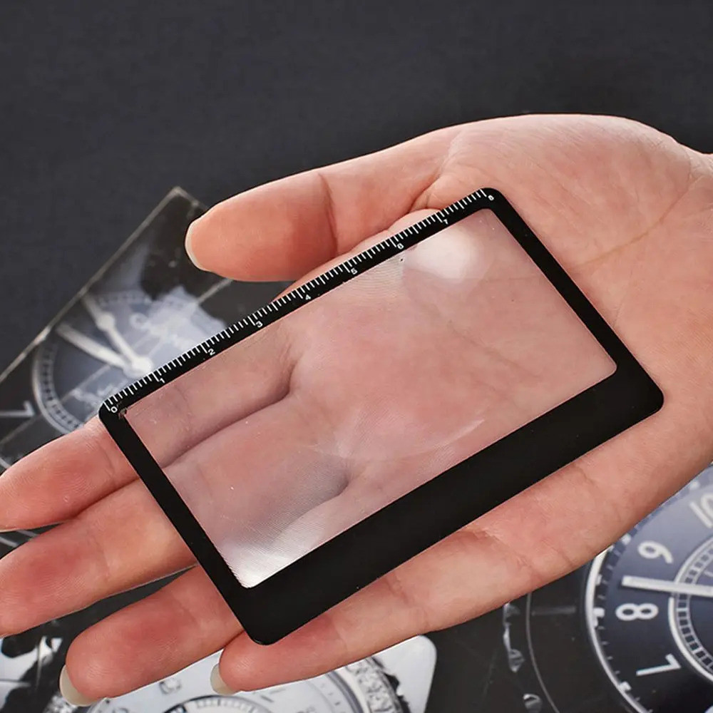 Reading Glass Fresnel Lens With Scale Book Page Magnification Magnifier ...