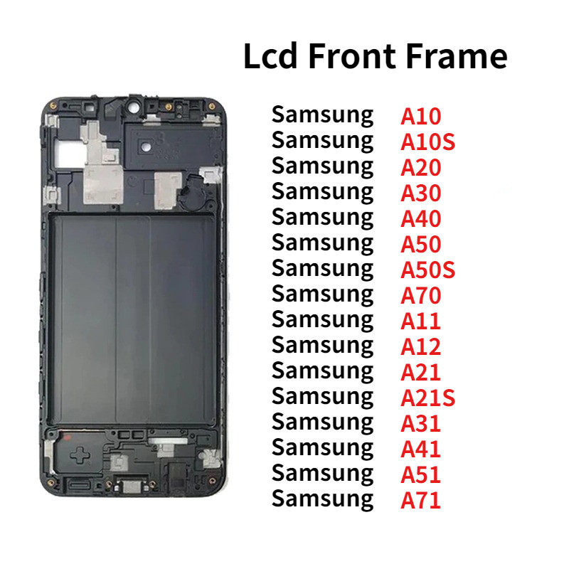 LCD Front Frame For Samsung Galaxy A10 A10S A20 A30 A50 A50S A70 A11 ...