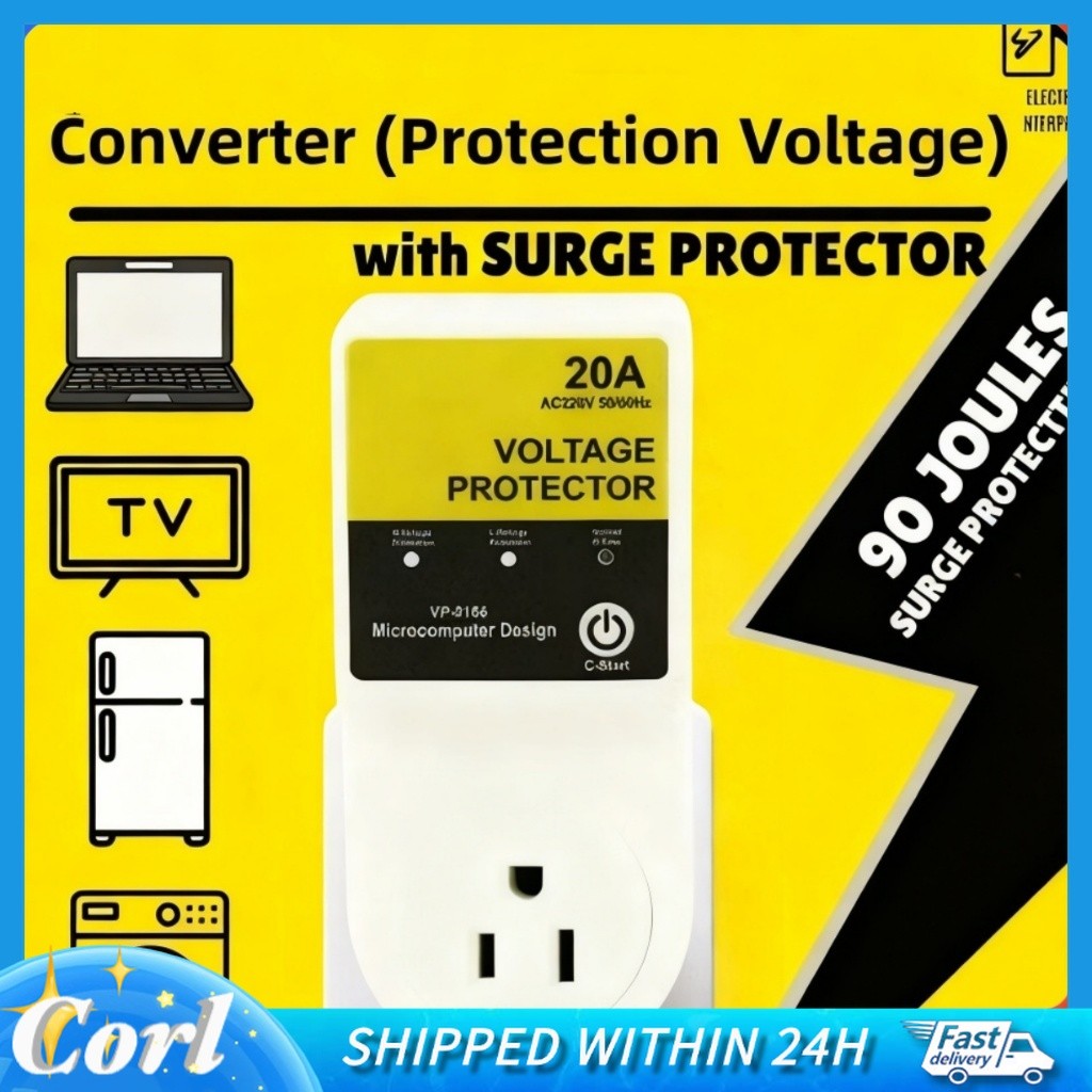 Power On Delay Voltage Surge Protector Automatic Voltage Switcher 3500W ...