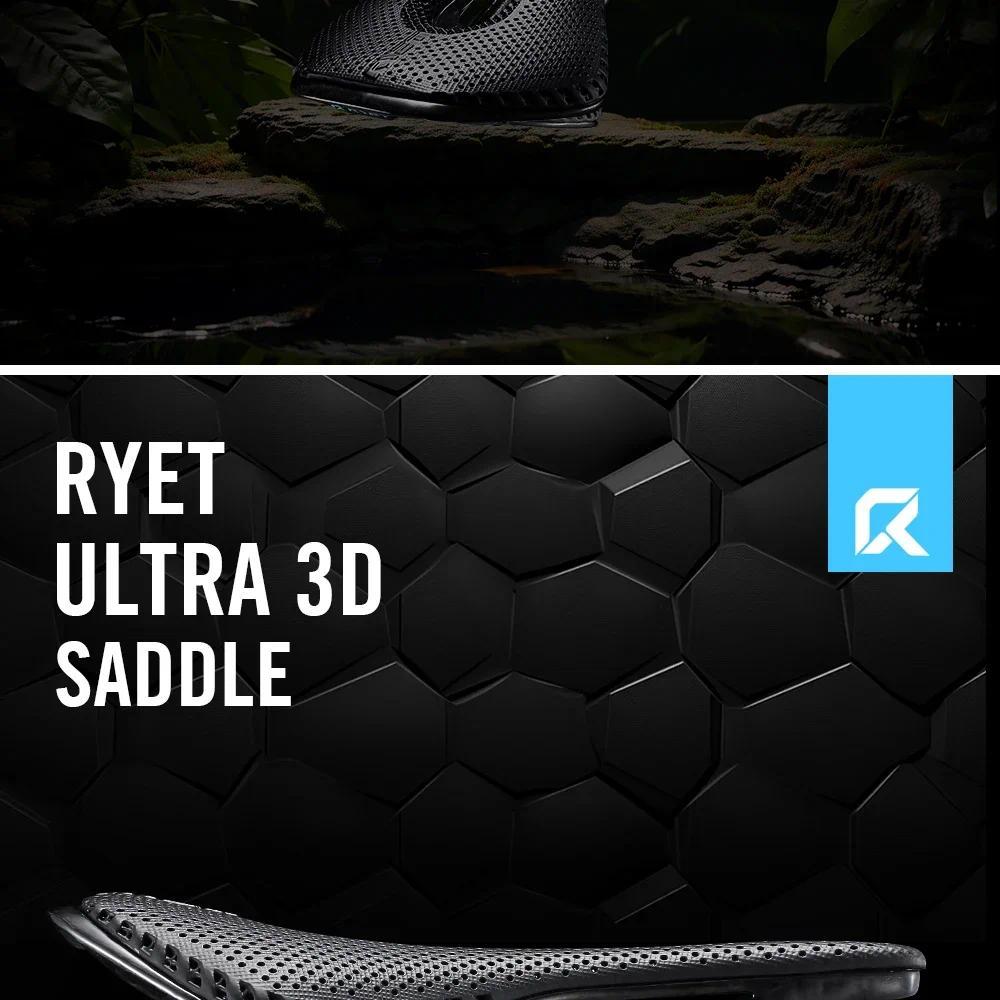 RYET Carbon Racing Saddle 3D Printed Hollow 245*135/145mm Ergonomic For ...