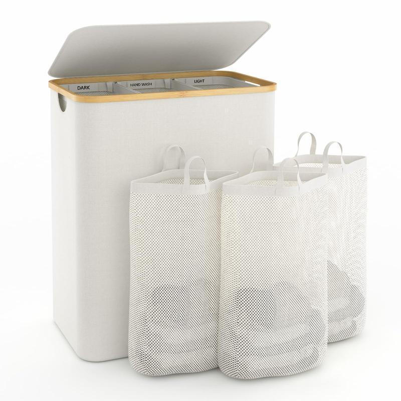 Laundry Basket with Lid for Laundry Room，160Extra Large Laundry Basket ...