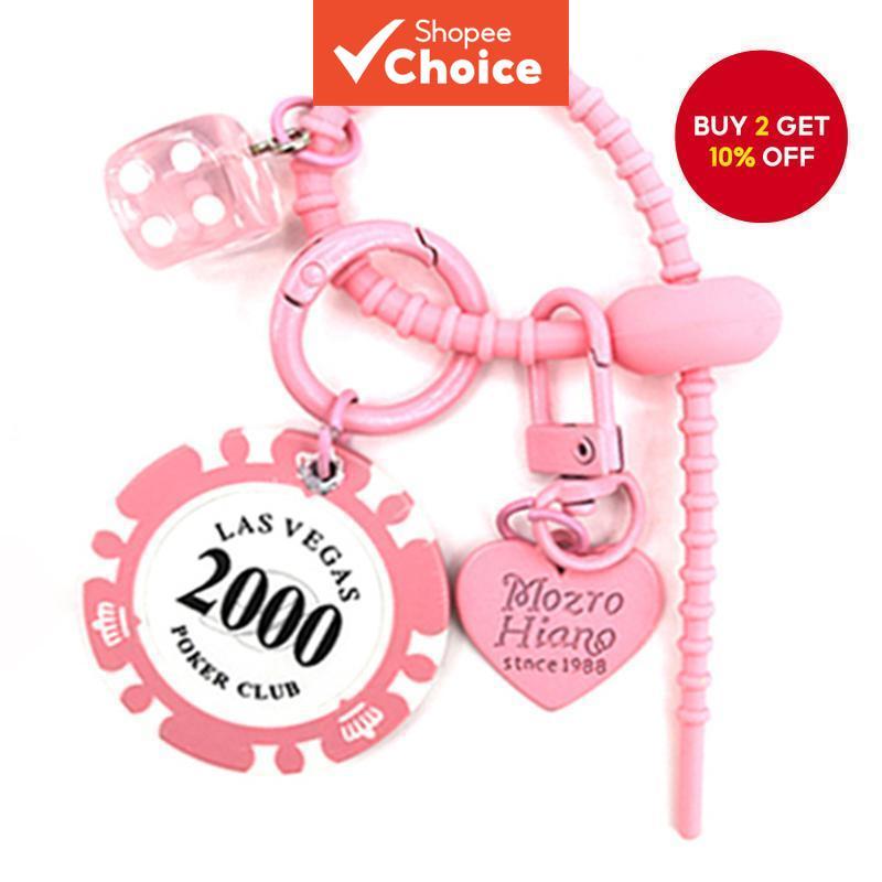 1pc Round Keychain Fashionable Backpack Charm Versatile Hanging Pendant ...