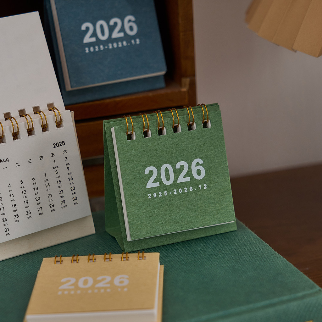 Zaomo 2026 Desk Calendar Simple Mini Portable Calendar Muji Style ...