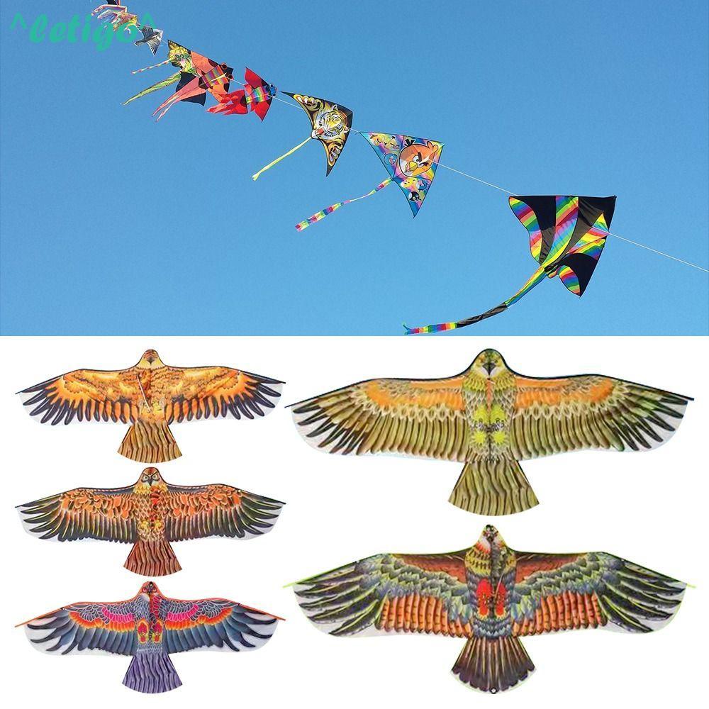 [LETIGO] Flat Eagle Kite, 1.1m Bird Kites, Multi Style with 30 Meter ...