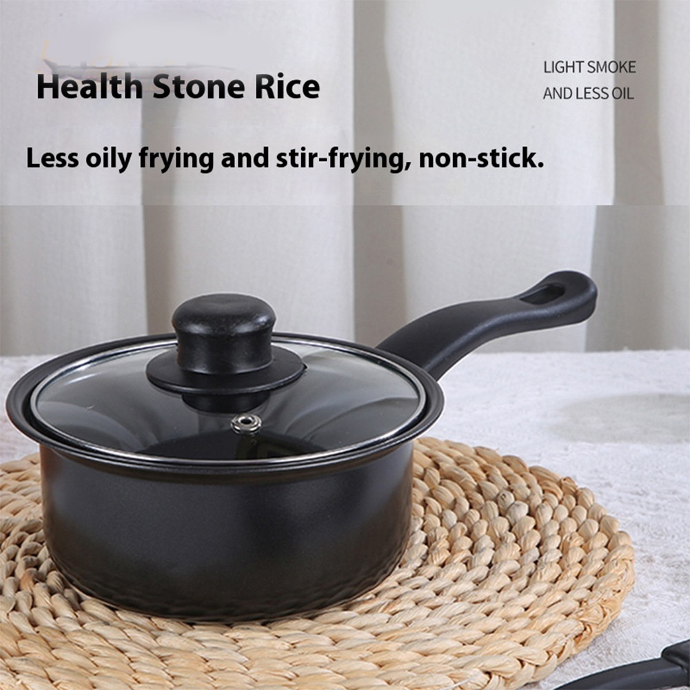 COD⭐ 12-Piece Non-Stick Cookware Set Cooking Pot with Lid Milk Pot ...