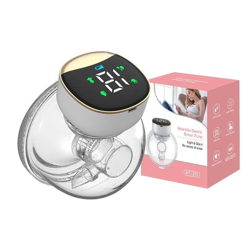 Portable Electric Breast Pump Silent Wearable Hands-free Newborn ...