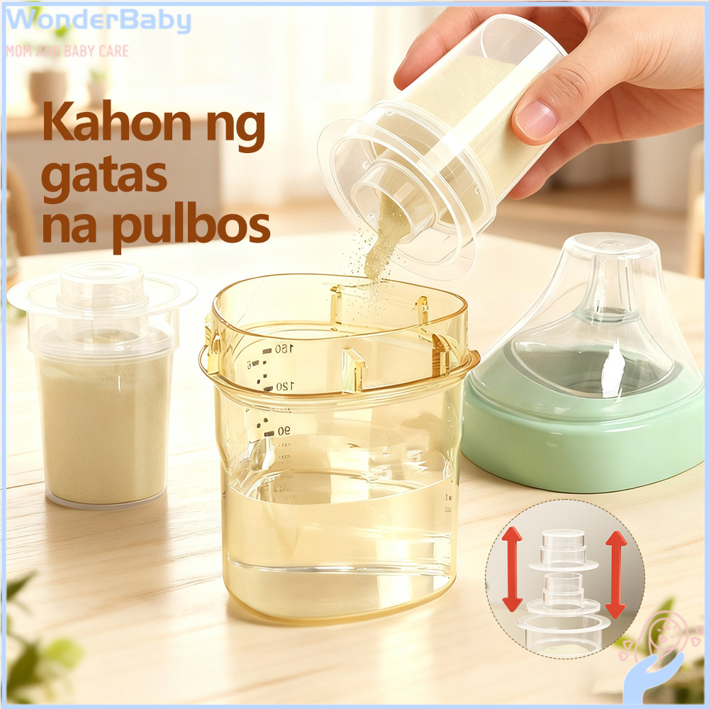 Wonderbaby Kahon ng Lalagyan ng Gatas Baby Formula Container 80ML Milk Powder Dispensers ...