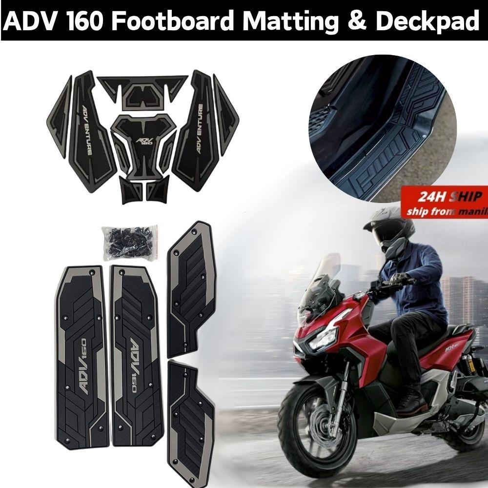 Honda ADV 160 Deckpad & Footboard Matting Pedals Foot with Complete ...