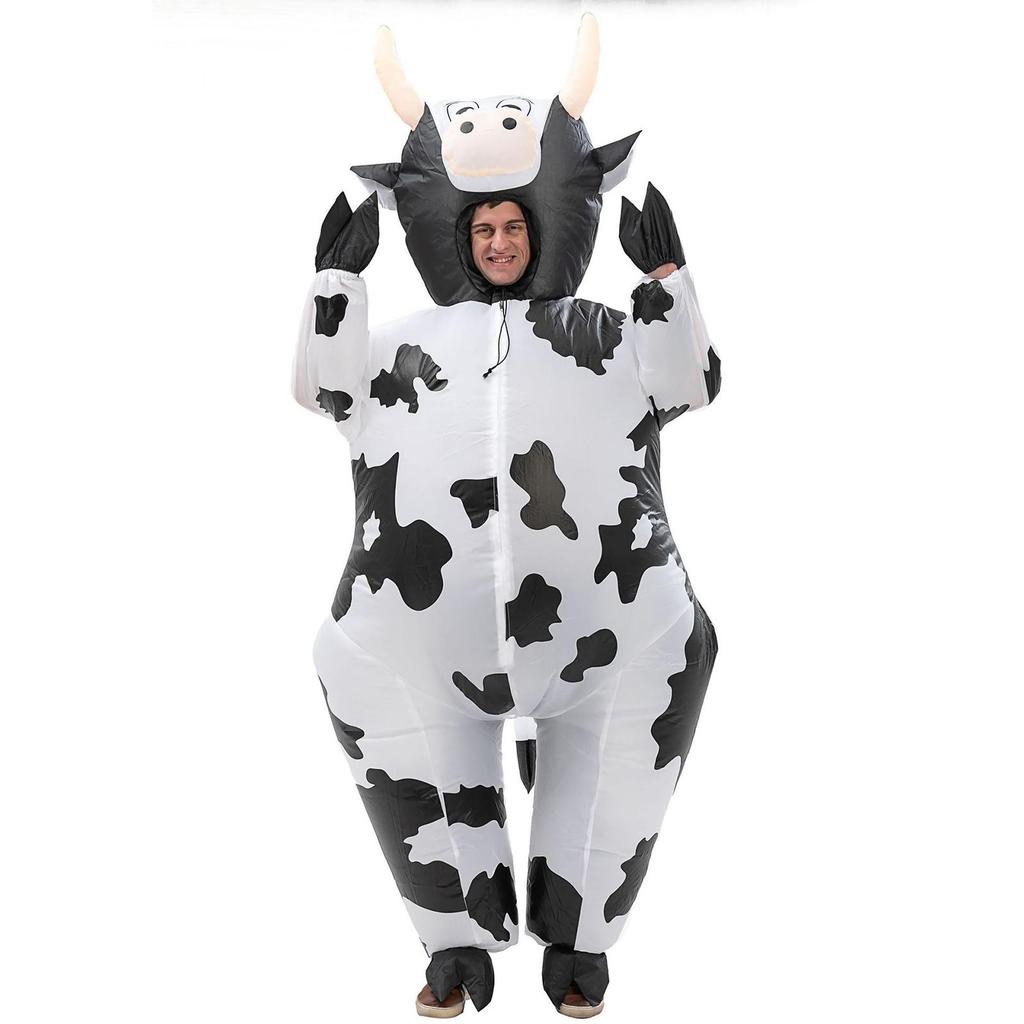 Halloween Costume Cow Game Fancy Dress Animal Costume Inflatable Cow ...