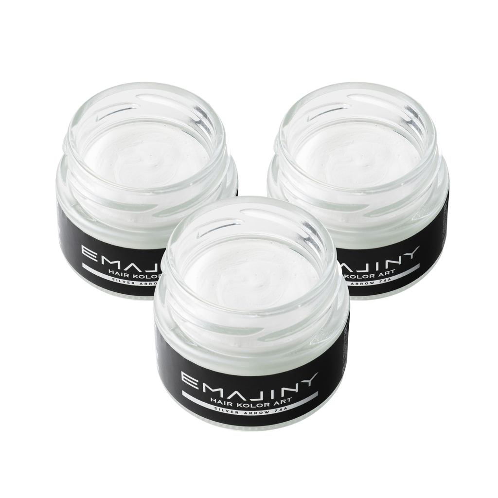 EMAJINY Silver Arrow Hair Color Wax - Temporary Silver Hair Color (36g ...
