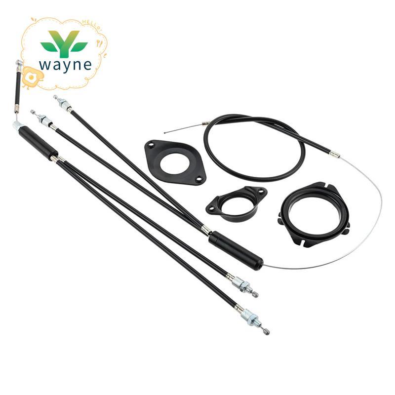 Bike Gyro Brake Cables Front + Rear (Upper + Lower) with Spinner Rotor ...