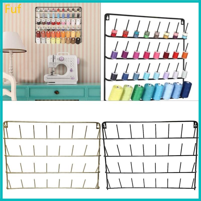 Fuf Sewing Enthusiast Thread Rack Wall Mount Spool Organizer Jewelry ...