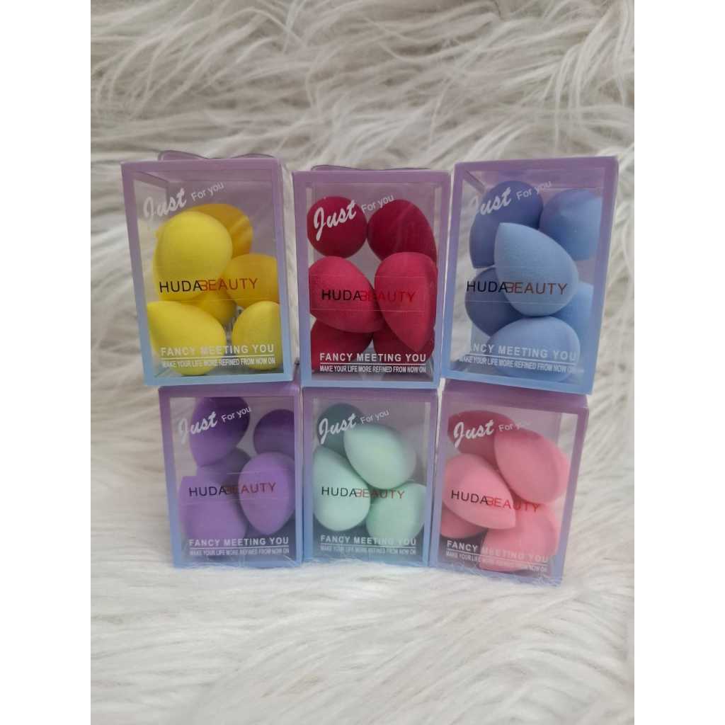 Huda Beauty Fancy Meeting You 2-in-1 Makeup Sponge Set – Soft Blending ...