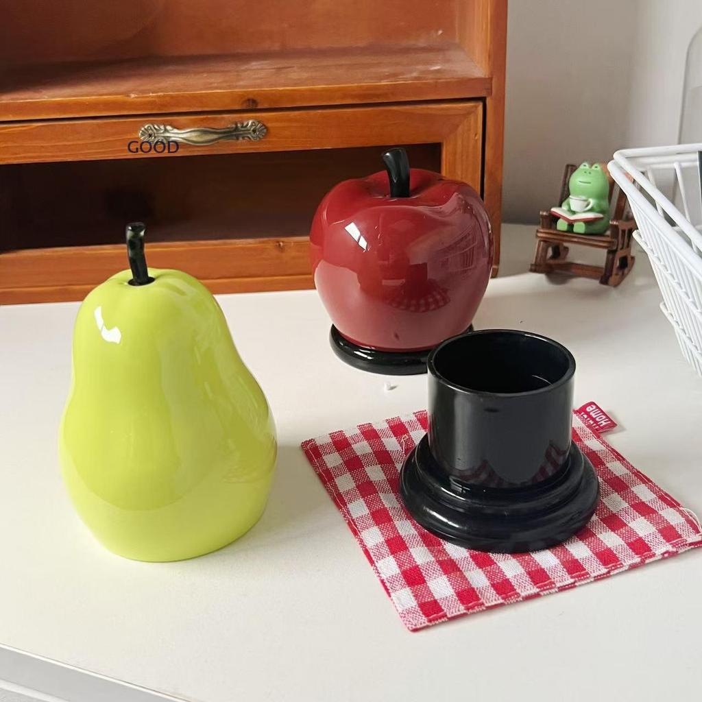 [GOOD] Cute And Pear Design Toothpick Box Luxury Home Cotton Swab ...