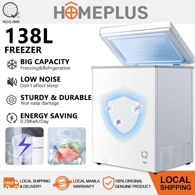 HOMEPLUS Freezer Inverter Chest Freezer Refrigerator Mini Freezer ...