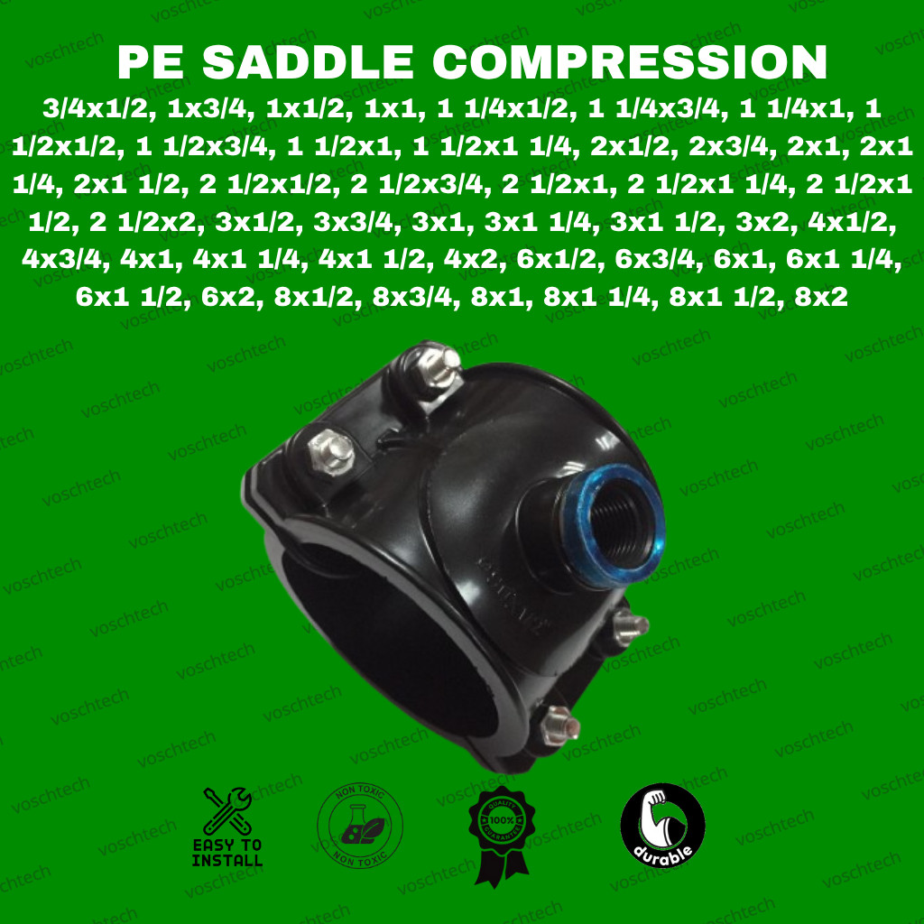 Best quality PE Compression Saddle Clamp | Shopee Philippines