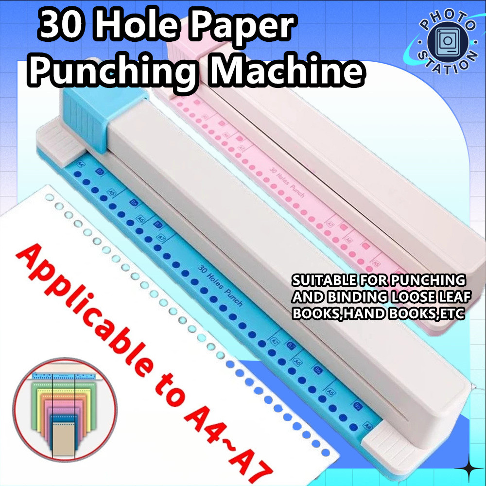 30 Hole Sliding Puncher A4 Quikly Sharp Sliding Binding Machine Cut ...