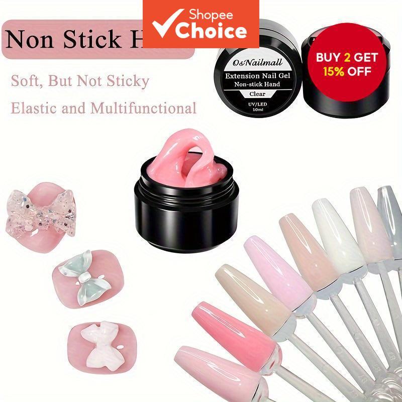 10 ml solid state Non Stick Hand Solid Extension Nail Gel Clear Nude ...