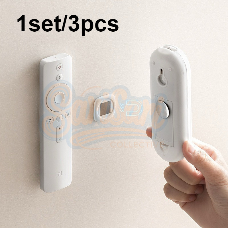 1set/3pcs Magnetic Hook Magnetic sticker TV Air Conditioner Remote ...