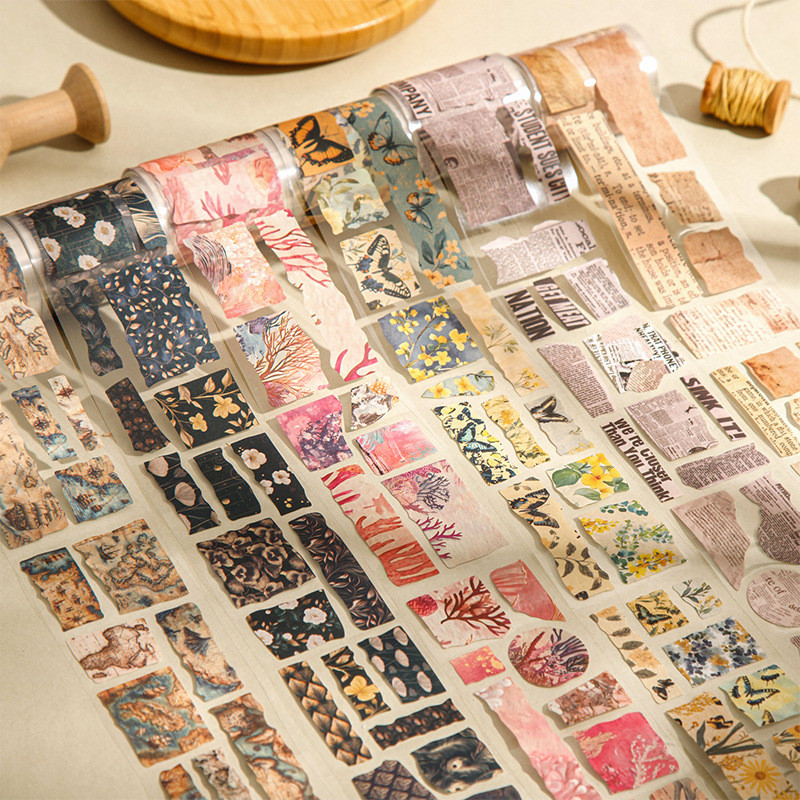 Beautiful Day Waste Tape Hand-Made Words Series Retro Label Material ...
