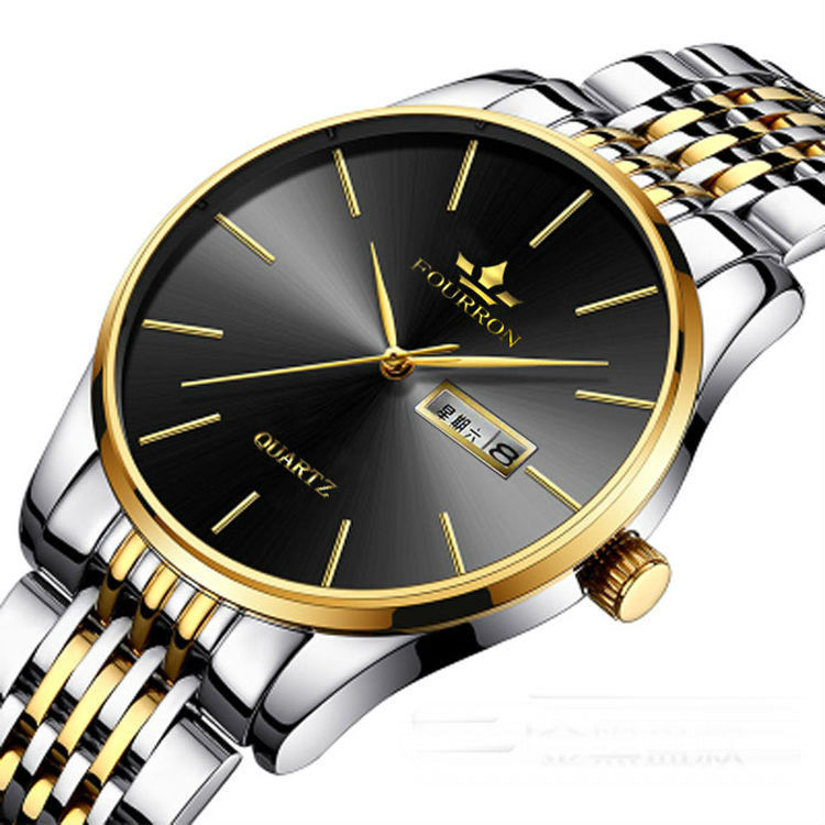 FOURRON Brand Watch Men Quartz Watch Waterproof Calendar Quartz Ultra ...