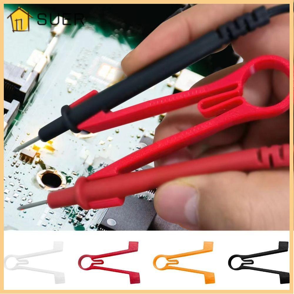 SUER1EN Multimeter Probe Holder, One-Handed Ergonomic Meter Probes Clip ...