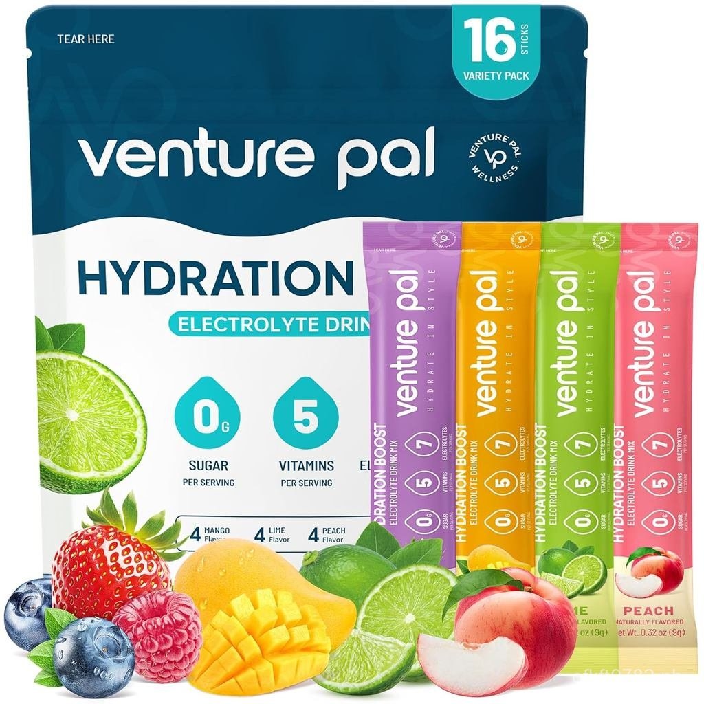 Venture Pal Sugar Free Electrolyte Powder Packets - Liquid Daily IV ...
