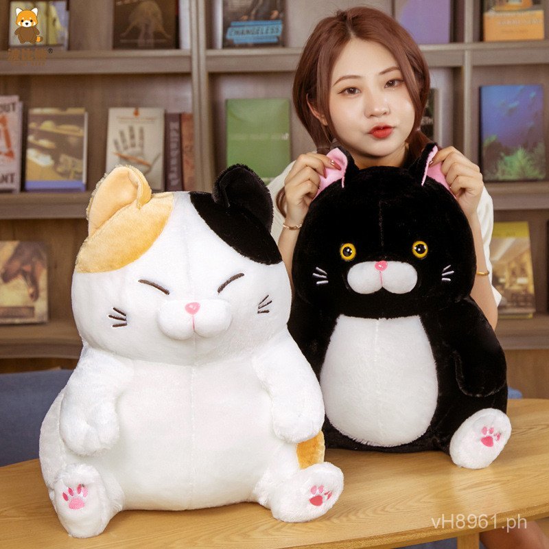 Plush Toy Cat Claw Machine New Black Cat Sitting Posture Cross-Border ...