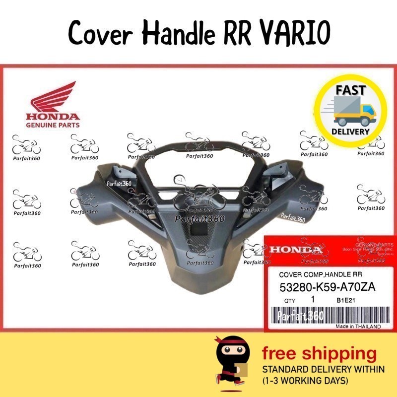 53280-K59-A70ZA HONDA VARIO150 Cover Black Lower Handle RR Rear / Cover ...