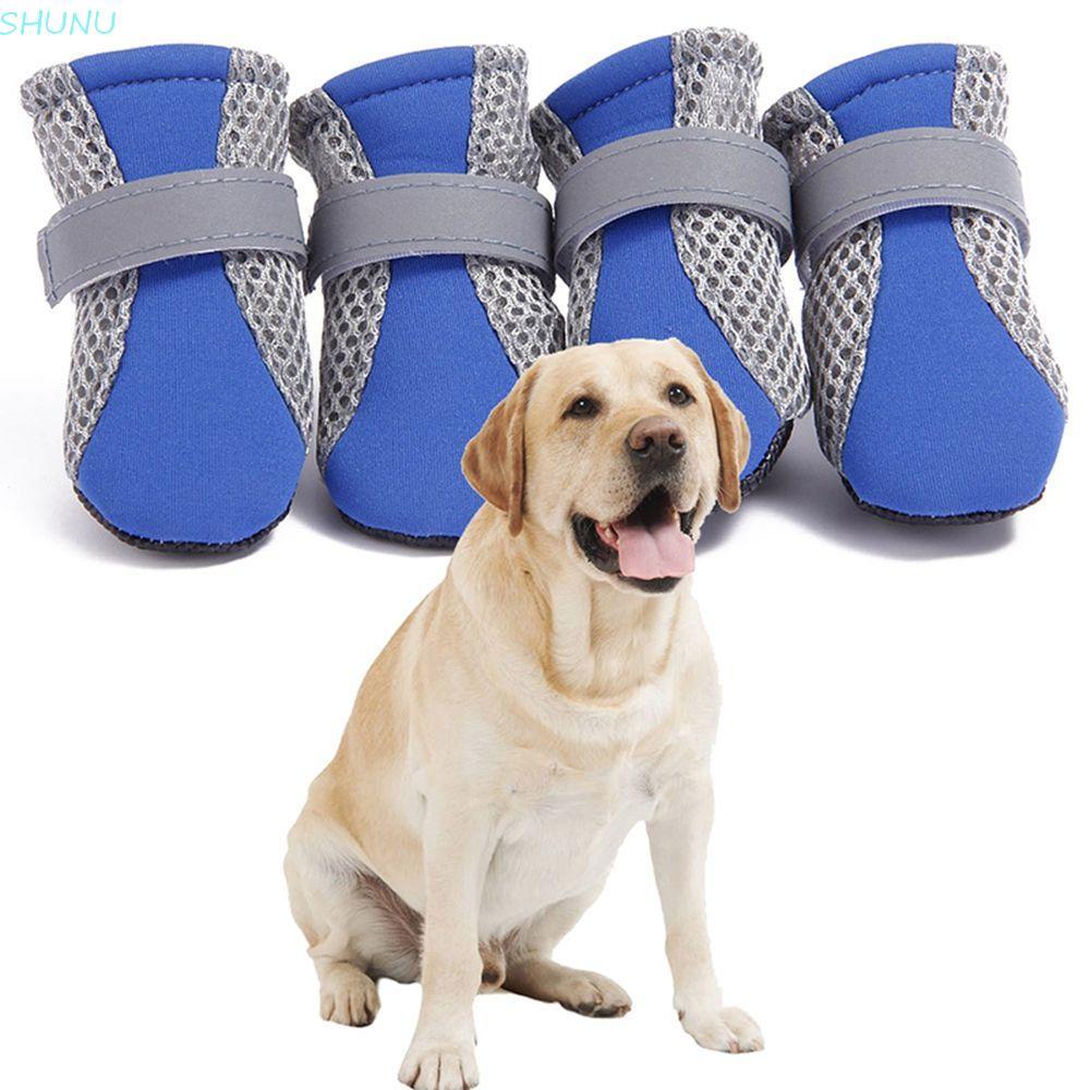 SHUNU Dog Shoes Anti-slip Safe Paw Protectors for Poodle Yorkshire Hot ...
