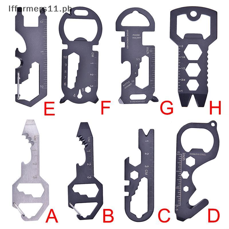 Iffarmers Outdoor Multi-function Tool Card Opener Keychain With Multi ...