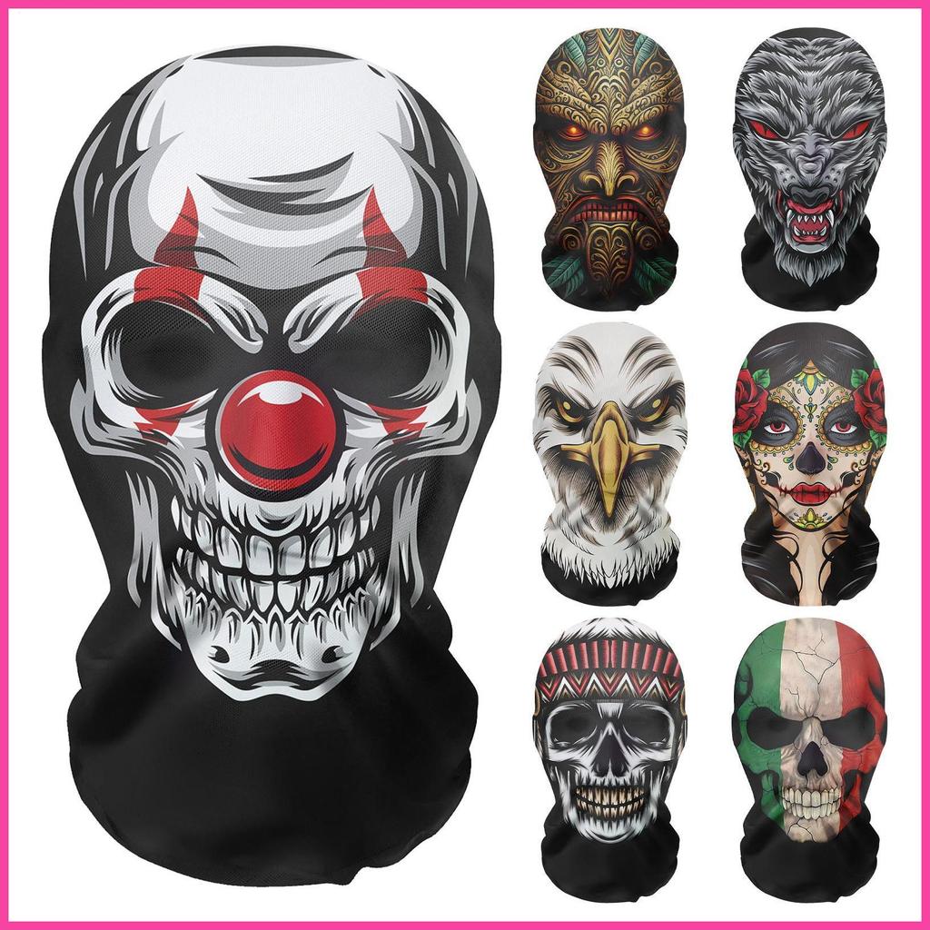 Scary Halloween Masque Horror Funny Mesh Full Headdress Scary And Funny ...