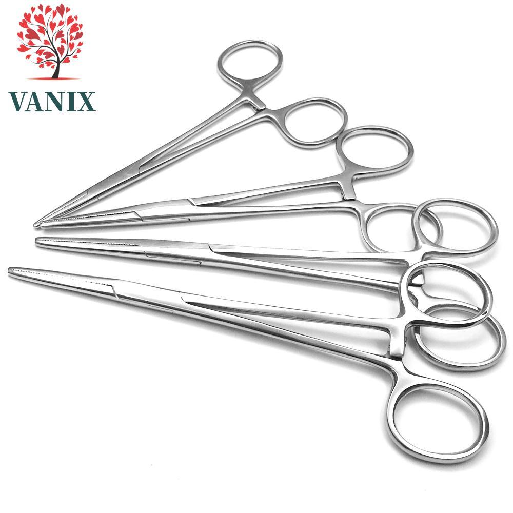 VANIX Hemostatic Forceps 12.5 to 24cm Stainless Steel Cleaning Pliers ...