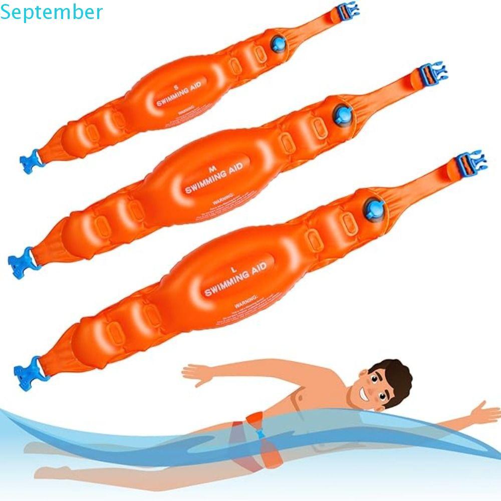 SEPTEMBER Inflatable Swim Belts, Pool Float Floatation Belt Swimming ...