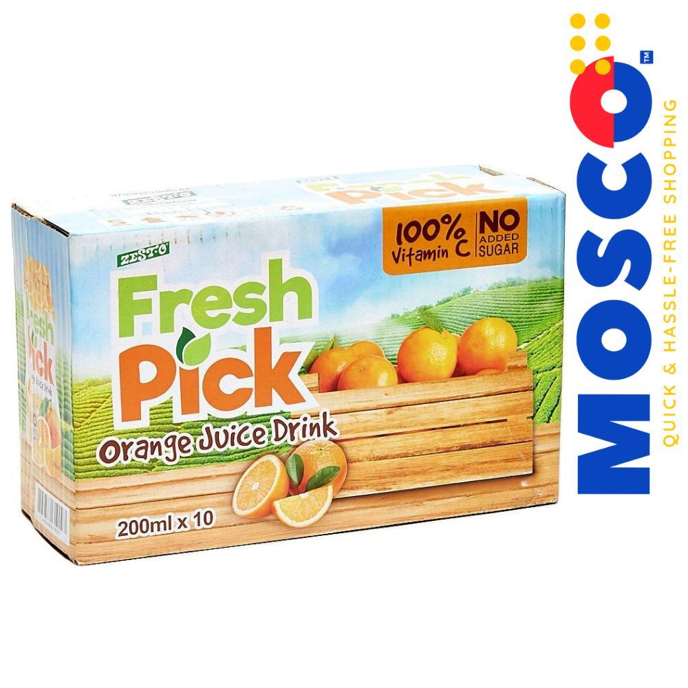 Zest-O Fresh Pick Orange Juice Drink 100% Vitamin C, No Added Sugar ...
