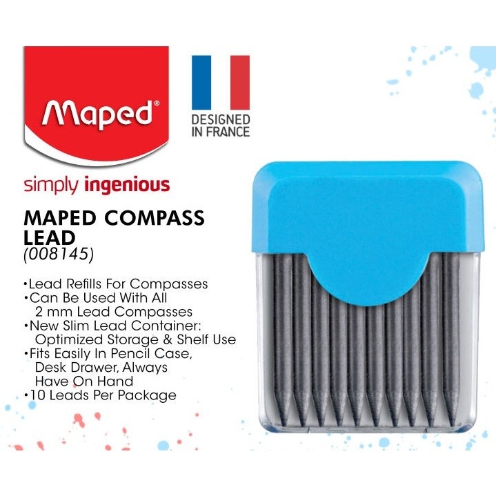 Maped lead Refill/COMPASS 2.0mm x 10pcs | Shopee Philippines