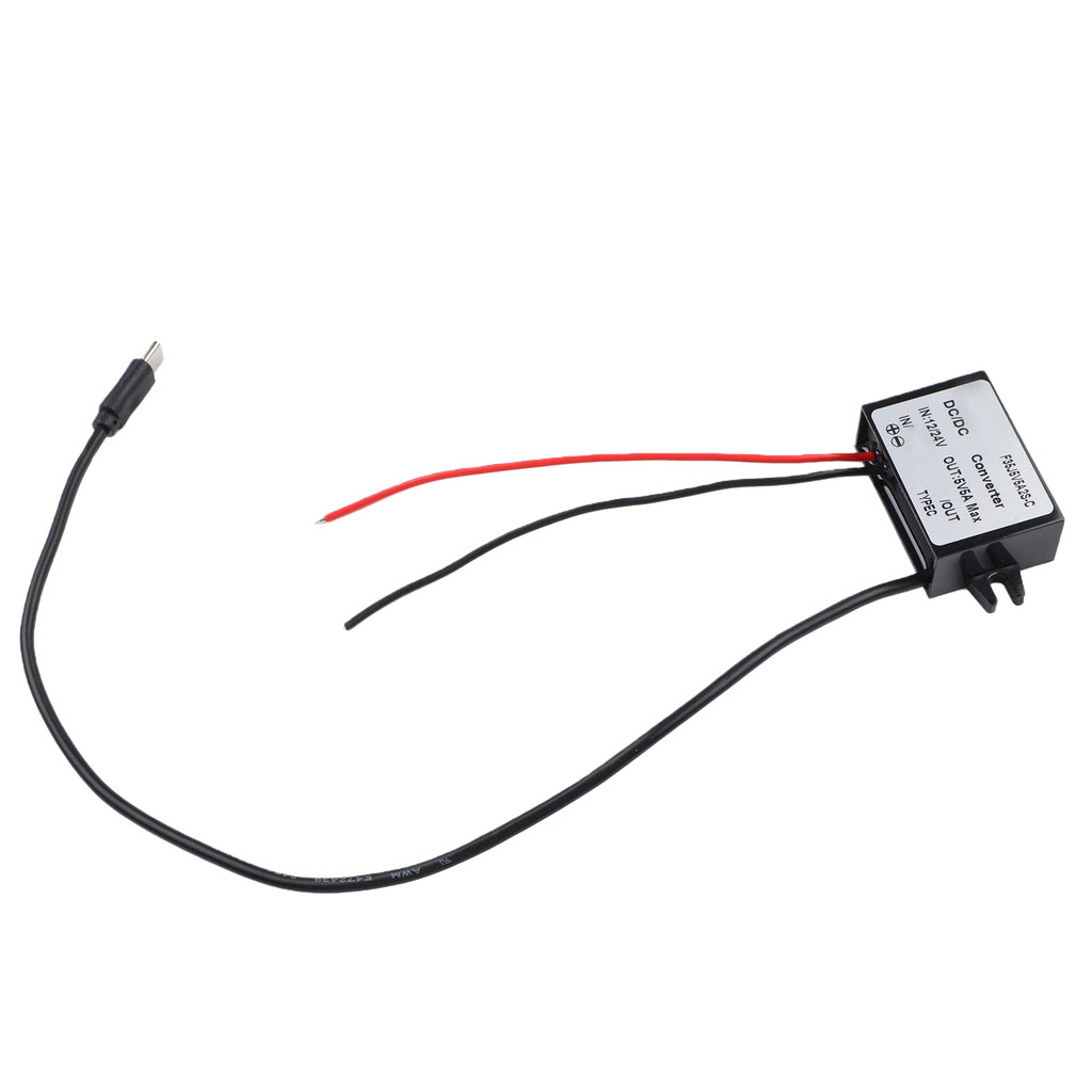 5A 25W DC Converter USB C Adapter for 12V/24V Input Suitable for ...