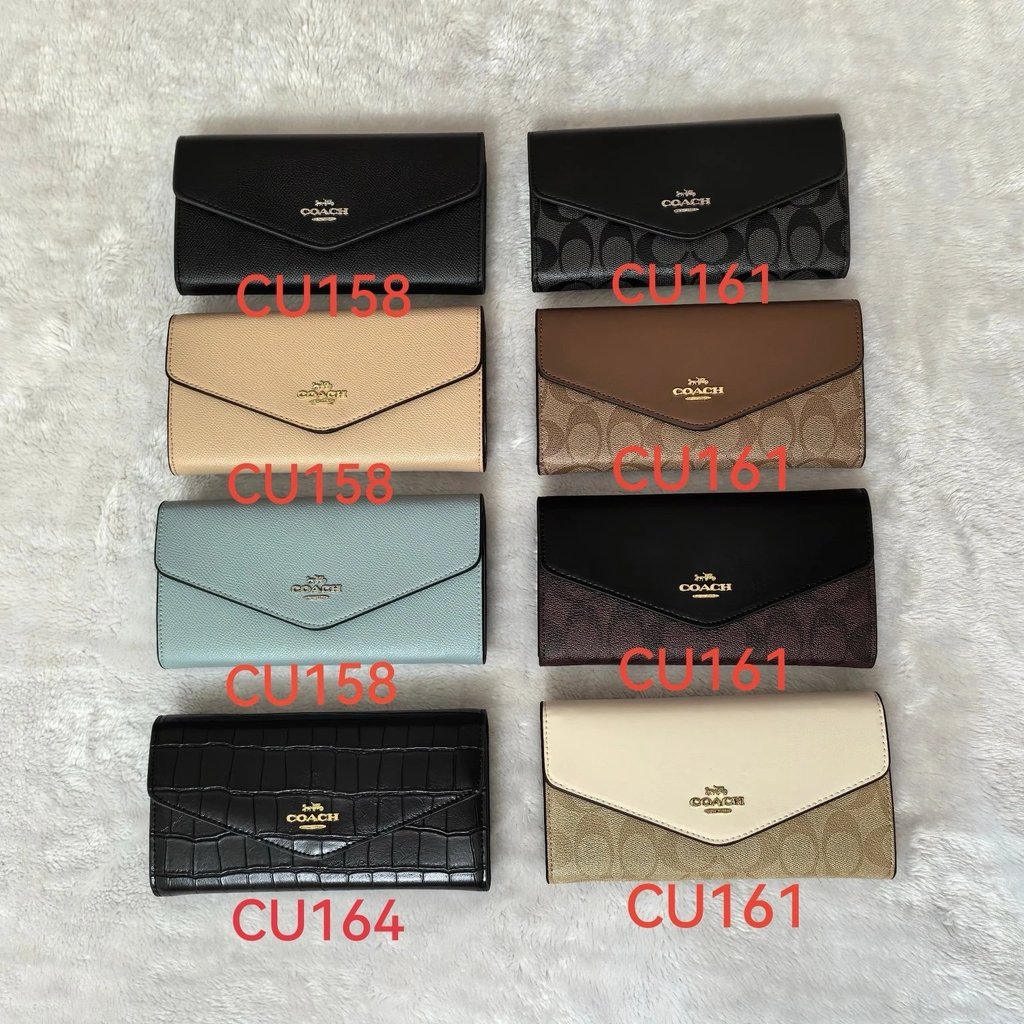 COACH COACH COACH/Cowhide Long Thin Ladies Wallet Envelope Female ...