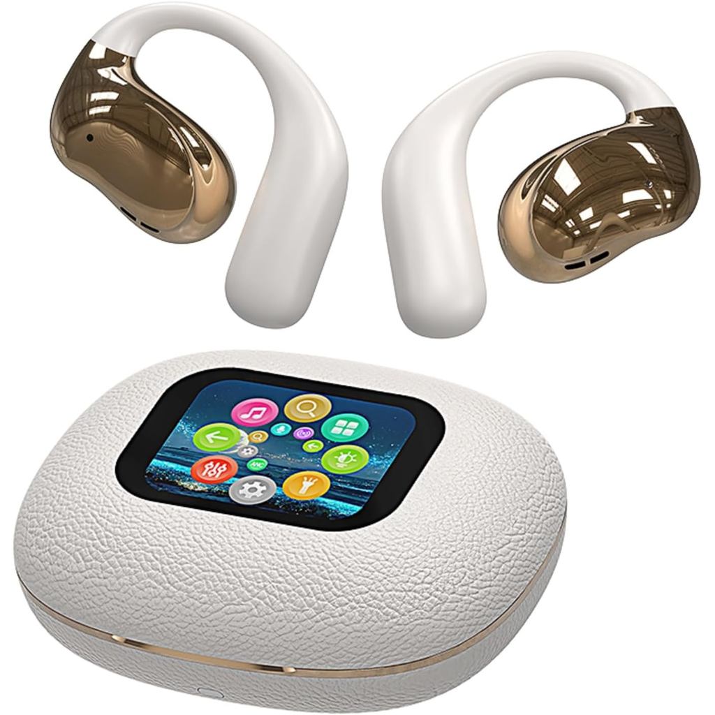 TWS Wireless Bluetooth Smart Touch Screen Ultra Open Ear Earbuds with ...