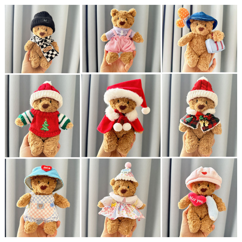((Doll Not Included) 16cm jellycat Bartholomew Bear Christmas Clothes ...