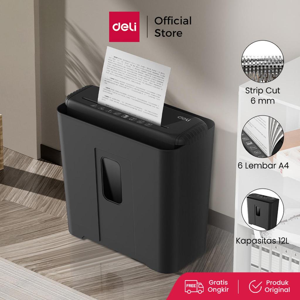 MESIN DELI E9948 Cross Cut ORIGINAL - Paper Shredder Paper Shredder 6 ...