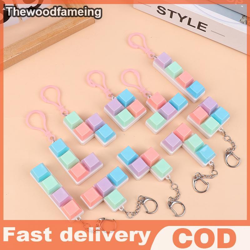 thewoodfameing Finger Keyboard Fidget Toys DIY Sensory Fidget Keyring ...
