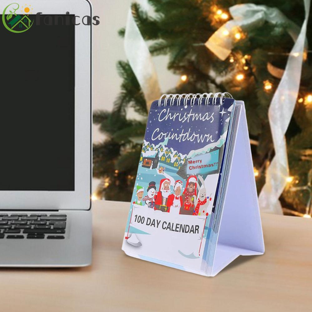 100 Day Christmas Countdown Calendar 2025 for Christmas Desktop Decor ...