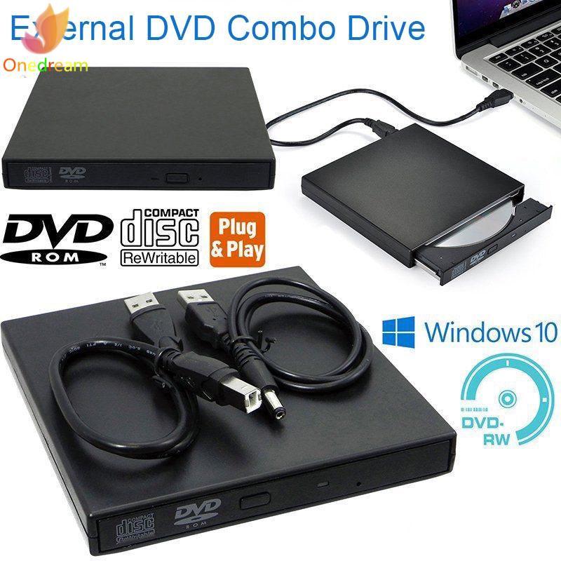 USB External DVD CD RW Disc Writer Player Drive for PC Laptop | Shopee ...