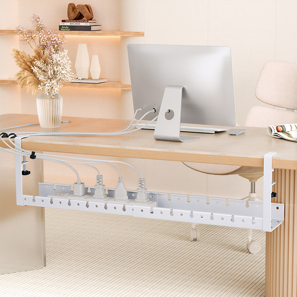 【LT】Expandable Under Desk Cable Management Tray Heavy Duty Cord ...