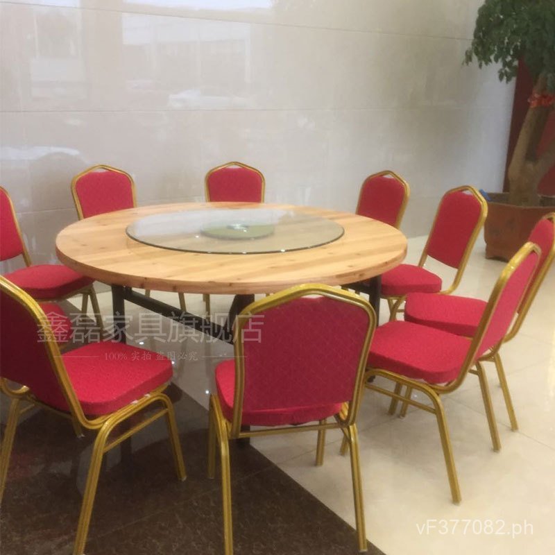 Large Round Table Restaurant Round Table Top Dining Room Solid Wood ...