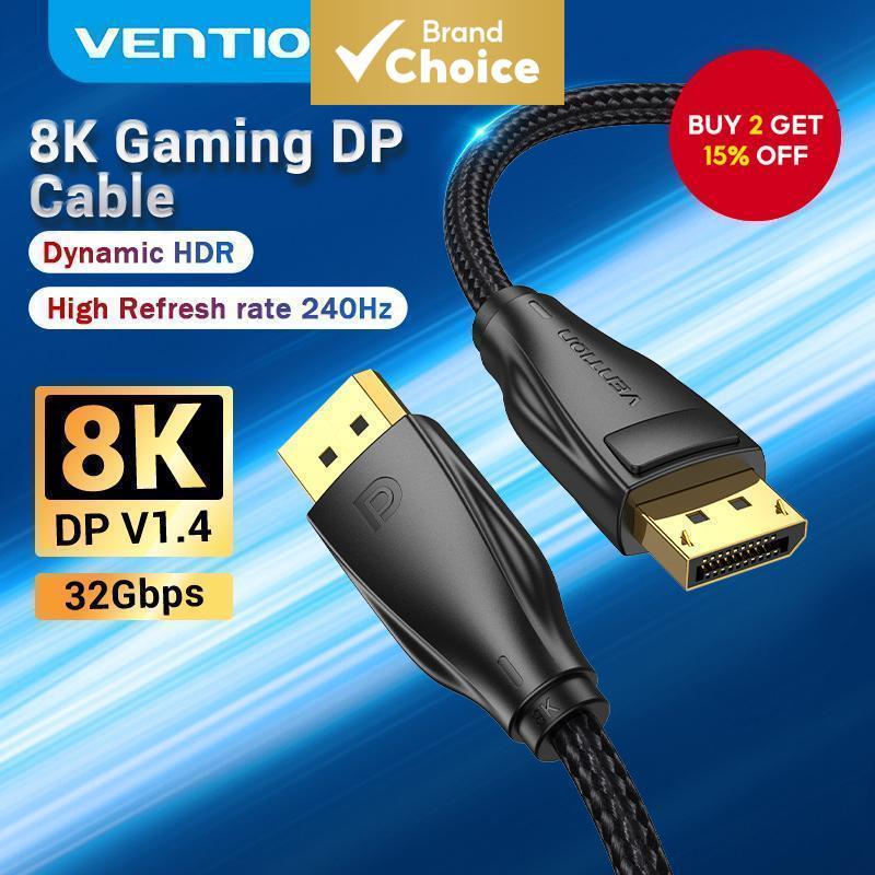 [Shopee Choice] Vention DisplayPort Cable 1.4 8K 60Hz 4K HDR Display ...